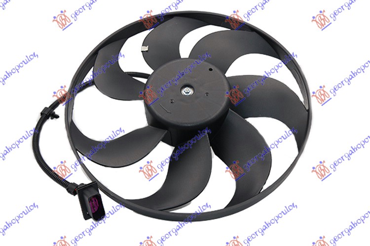 VENTILATOR(MOTOR+VENTILATOR)(345mm) VW NEW BEETLE (1998-2011) (OEM: 1J0959455B, 1J0959455E, 6E0959455A)