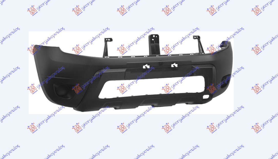 PREDNJI BRANIK MAT CRNI (BEZ MAGLENKE) DACIA DUSTER (2010-2017) (OEM: 620220025R, 620220030R)