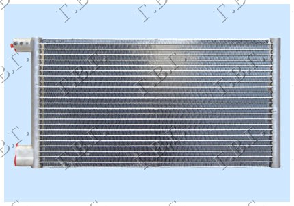 HLADNJAK KLIME 1.1i8V (41.4x24x1.8) FIAT SEICENTO (2001-2006) (OEM: 46519307, 46799740)