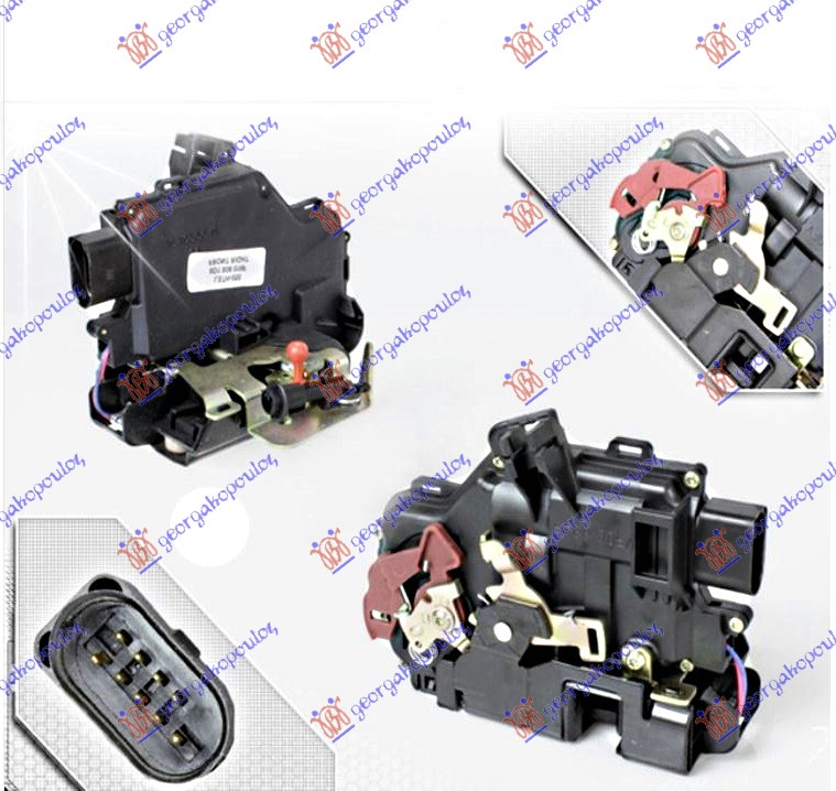 BRAVA PREDNJIH VRATA ELEKTRICNA CRVENA (9PIN) Leva str. AUDI TT (1998-2006) (OEM: 8E1837015D, 8N1837015, 8N1837015B)