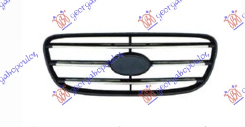 PVC MASKA HROM (HORIZONTALNA REBRA) KIA PICANTO (2004-2008) (OEM: 86360-07050, 8636007050)