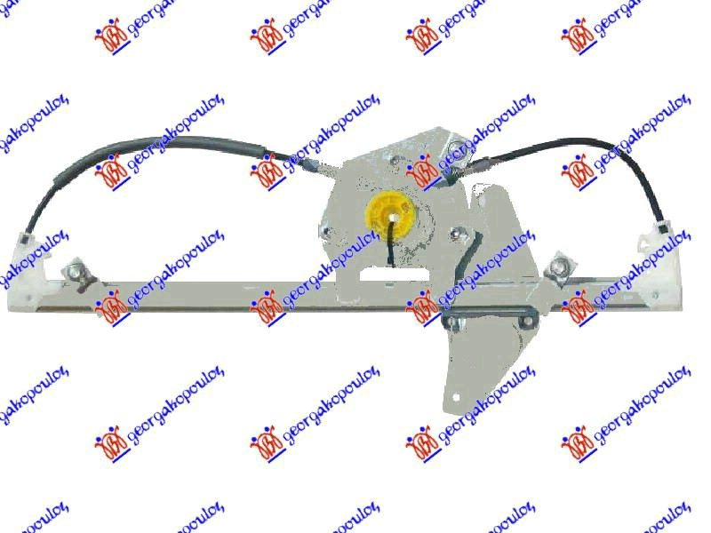 PODIZAC PREDNJEG PROZORA ELEKTRICNI 5VR (BEZ MOTORA) Desna str. PEUGEOT 208 (2012-2015) (OEM: 9673153180)