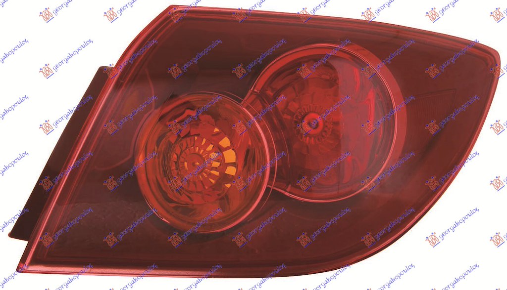 STOP LAMPA SPOLJASNJA CRVENA 5 VRATA -07 Desna str. MAZDA 3 SDN-H/B (BK) (2004-2008) (OEM: BP4K-51-150D, BP4K51150D)