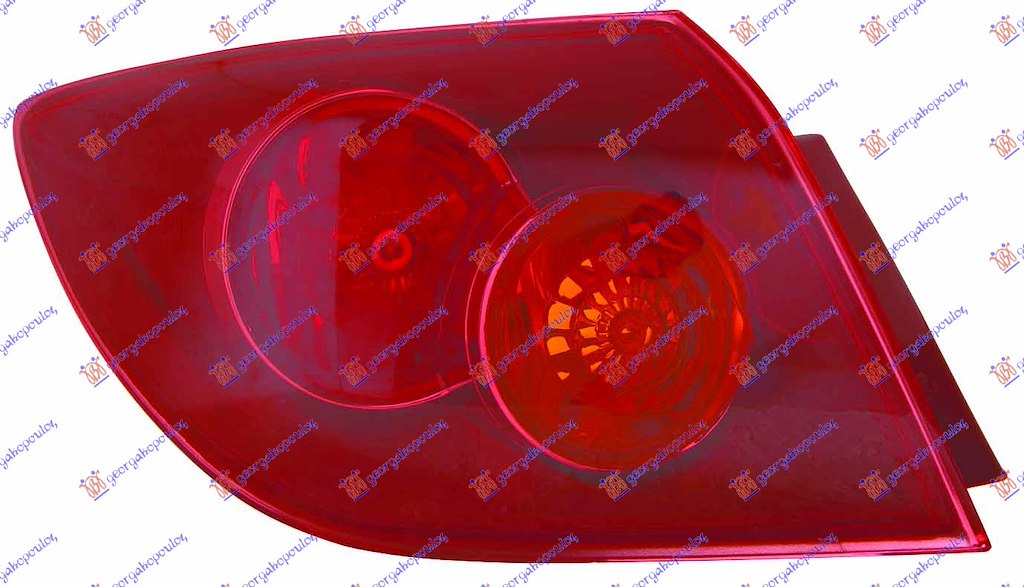 STOP LAMPA SPOLJASNJA CRVENA 5 VRATA -07 Leva str. MAZDA 3 SDN-H/B (BK) (2004-2008) (OEM: BP4K-51-160D, BP4K51160D)