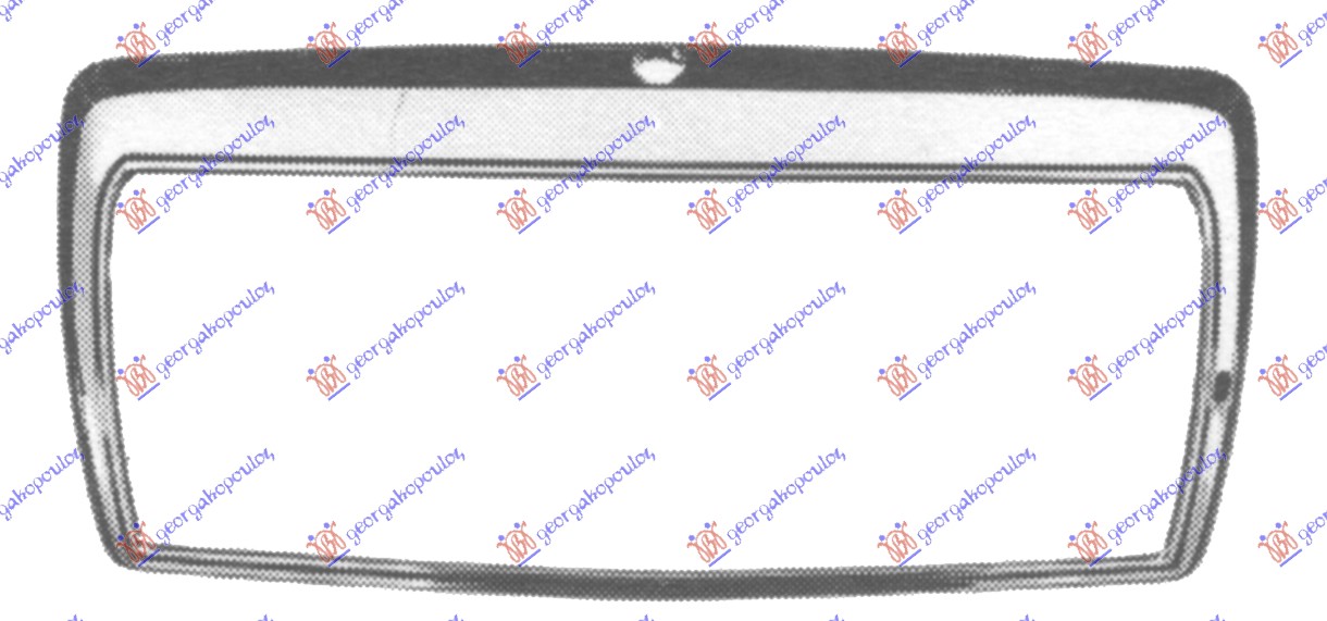 OKVIR PVC MASKE HROM MERCEDES E CLASS (W124) (1985-1992) (OEM: 1248880015, A1248880115)