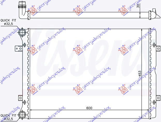 HLADNJAK MOTORA 1.9-2.0 TDi (60×44.5) 00 VW SHARAN (1995-2010) (OEM: 1212576, 7M3121253F)