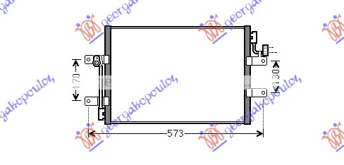 HLADNJAK KLIME 1.3 JTD (45x35x16) 03- FIAT ALBEA (2005-) (OEM: 51722816)