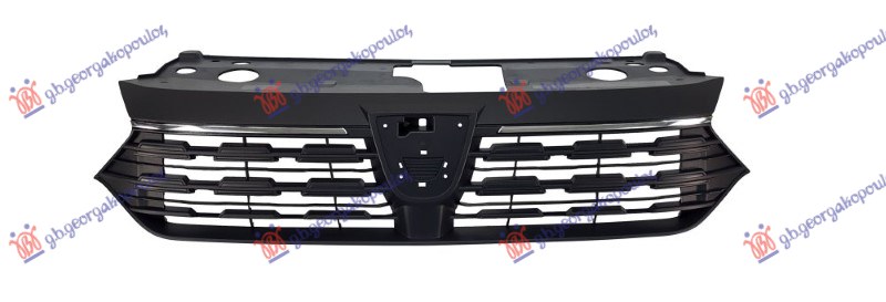 PVC MASKA CRNA (2 GORNJE HROM LAJSNE) DACIA SANDERO (2020-) (OEM: 623103394R)