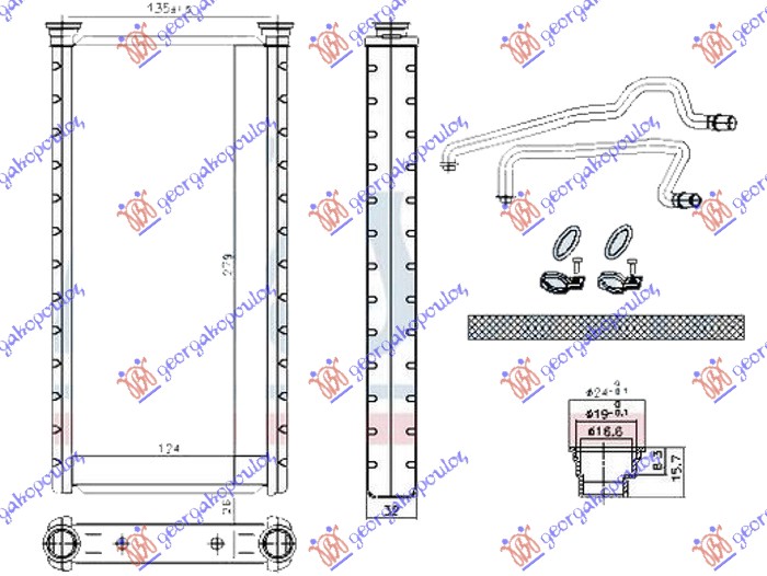 GREJAC KABINE (BR) (124×280 x26) RANGE ROVER SPORT (2013-2018) (OEM: LR036364)