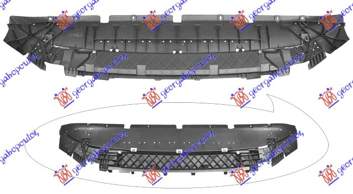 ZASTITA MOTORA ISPOD BRANIKA AUDI Q5 (2016-2020) (OEM: 80A807233A)