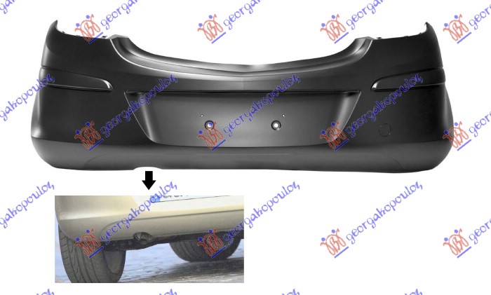 ZADNJI BRANIK 5 VRATA OPEL CORSA D (2006-2015) (OEM: 1404558, 13179916)