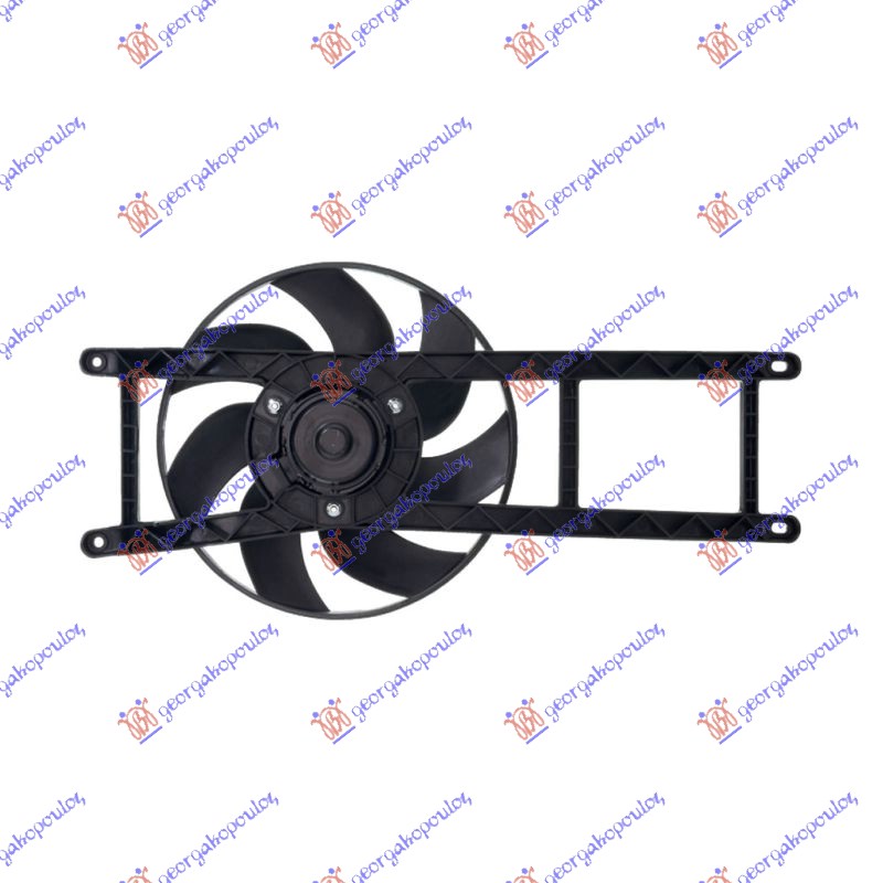 VENTILATOR KOMPLET 1.1-1.2-1.4cc -A/C FIAT PANDA (2003-2014) (OEM: 46799410, 51848272)