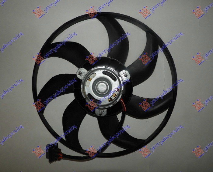 VENTILATOR (390 mm) 90 w 3 PIN (TEMIC TIP) SKODA ROOMSTER (2010-2015) (OEM: 6Q0959455N)