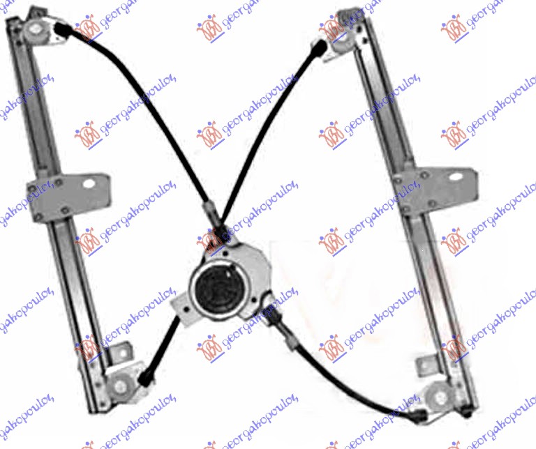 PODIZAC PREDNJEG PROZORA ELEKTRICNI (BEZ MOTORA ) Desna str. NISSAN QASHQAI (2007-2010) (OEM: 80770JD00A, 80770JD20A)