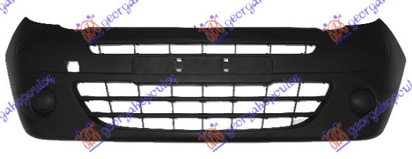 PREDNJI BRANIK CRNI (BEZ MAGLENKE) RENAULT KANGOO (2008-2013) (OEM: 7701478128)