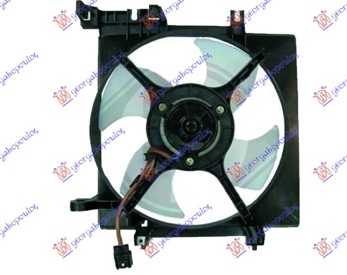 VENTILATOR 2.5 BENZIN (300mm) (2 PIN) SUBARU LEGACY/OUTBACK (2004-2010) (OEM: 45121-AG000, 45121AG000, 45122-AG000)