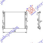 HLADNJAK MOTORA 1.5 DCi – A/C (49x40x18)ENGLISH T RENAULT MODUS (2008-2013) (OEM: 21410-AY600, 21410AY600)