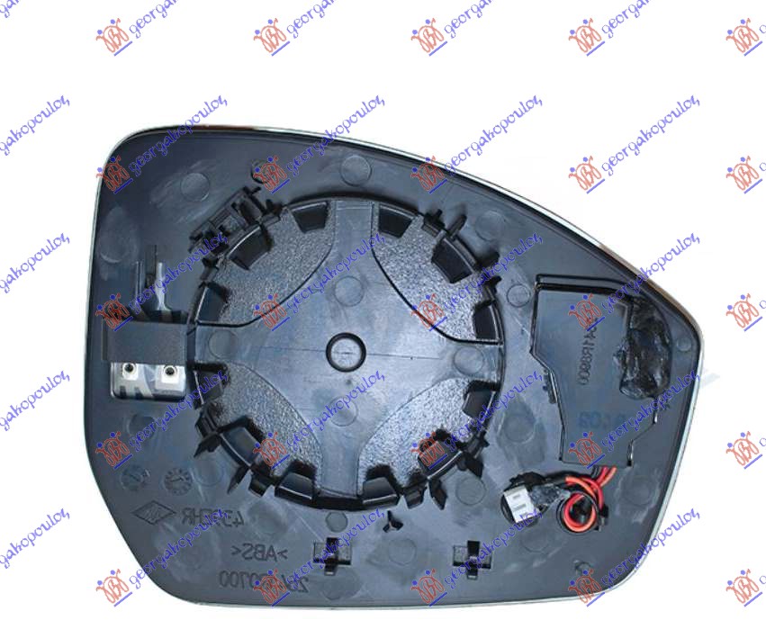 STAKLO RETROVIZORA GREJAC MRTVOM UGLU (KONVEKS) Leva str. LAND ROVER DISCOVERY SPORT (2014-) (OEM: LR048354, LR048366)