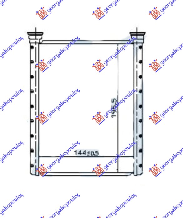 GREJAC KABINE 09- (144×197) (FRANC) TOYOTA YARIS (2005-2011) (OEM: 87107-0D051, 87107-0D120, 871070D051)