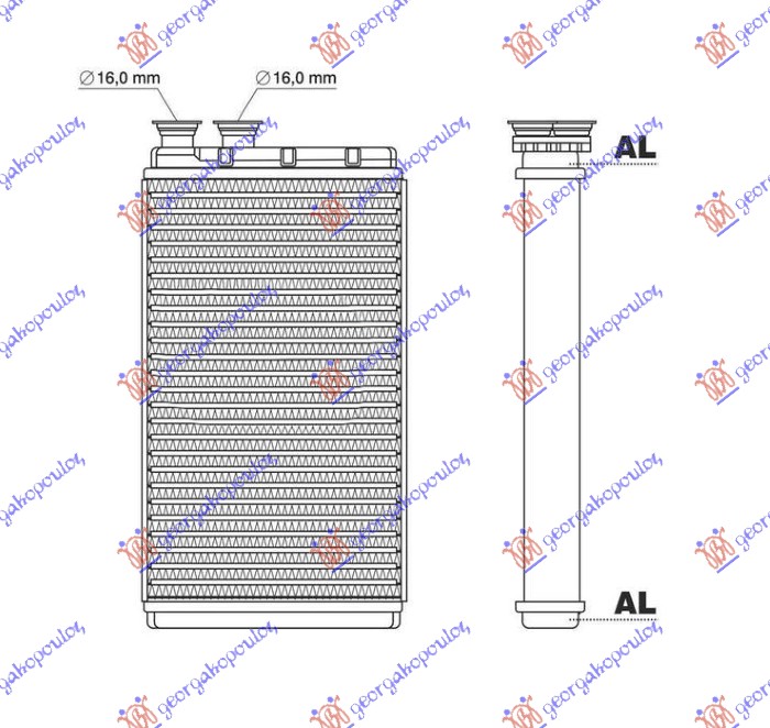 GREJAC KABINE BEN-DIZ +HIB (220×152) BMW SERIES 7 (G11/G12) (2019-) (OEM: 9361712, 64119361712)