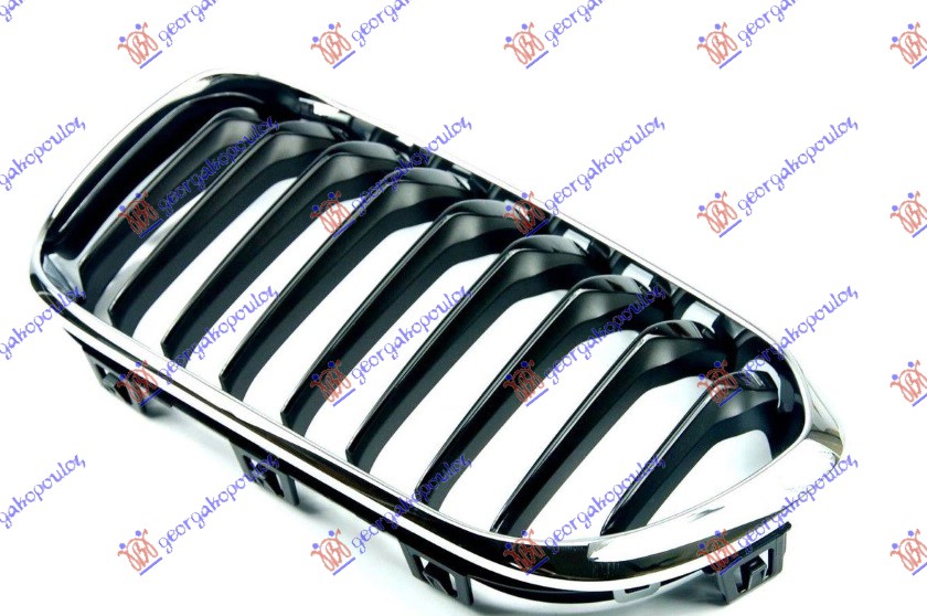 PVC MASKA (HROM/CRNA) (SPORT LINE) Leva str. BMW SERIES 1 (F21/20) 3/5D (2015-2019) (OEM: 51137371685)