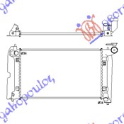 HLADNJAK MOTORA 1.4-1.6 (60×35) ENGLESKA TOYOTA COROLLA (E 12) H/B-L/B (2002-2004) (OEM: 16400-0D200, 16400-0D210, 16400-0G020)