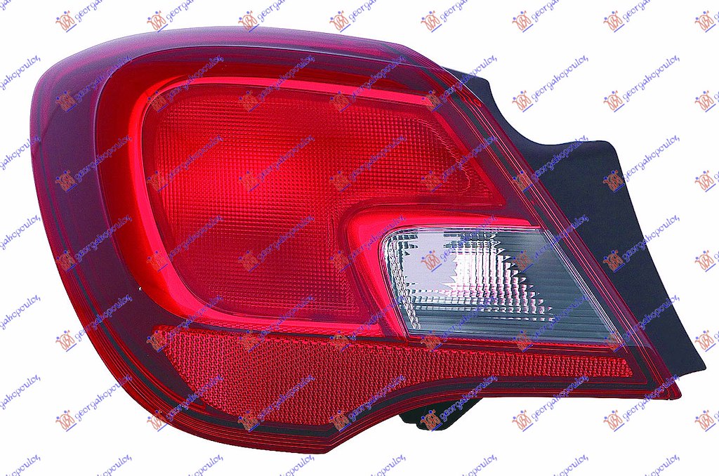 STOP LAMPA 3 VRATA SPOLJASNJA Leva str. OPEL CORSA E (2015-2019) (OEM: 1222567, 13428455, 13454498)