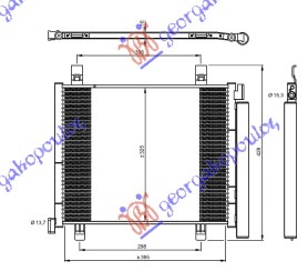 HLADNJAK KLIME 1.0 (40 0 x330 x 16) SKODA CITIGO (2012-2017) (OEM: 1S0816411, 1S0820411B, 1S0820411F)