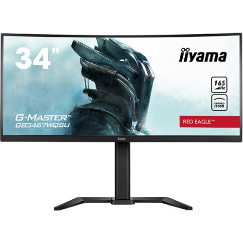 Iiyama G-MASTER RED EAGLE 34″ UWQHD 165Hz Gaming monitor | GB3467WQSU-B5