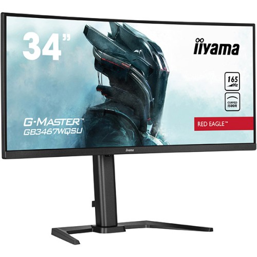 Iiyama G-MASTER RED EAGLE 34″ UWQHD 165Hz Gaming monitor | GB3467WQSU-B5