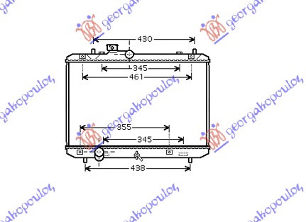 HLADNJAK MOTORA 1.3-1.5i 16V +/-A/C(37.5×55 SUZUKI SWIFT H/B (2006-2011) (OEM: 17700-62j00, 17700-63J00, 1770062J00)