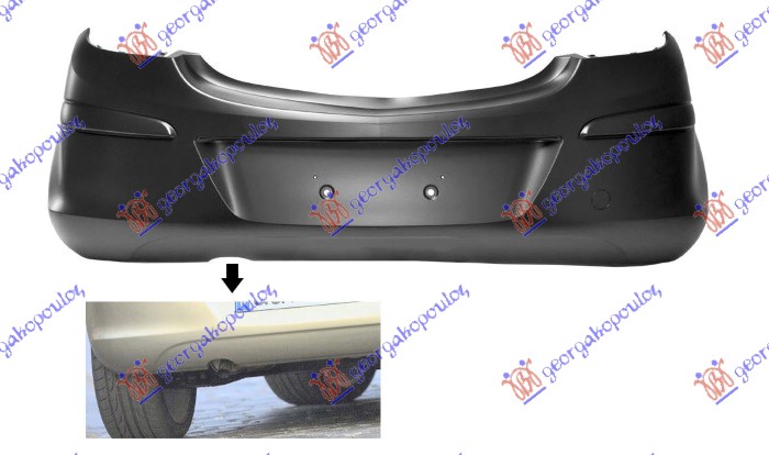 ZADNJI BRANIK 3 VRATA OPEL CORSA D (2006-2015) (OEM: 1404557, 13179893)