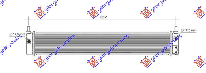 HLADNJAK MOTORA ZA BAT. 1.8 BENZIN / HIB (60 0 x90) TOYOTA PRIUS (2012-2016) (OEM: G901047050)