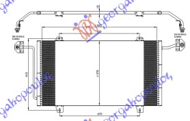 HLADNJAK KLIME 1.9 -2.2-2.8DTi 68.2×37.8 99-01 OPEL MOVANO (1998-2009) (OEM: 4500909, 7701044407)