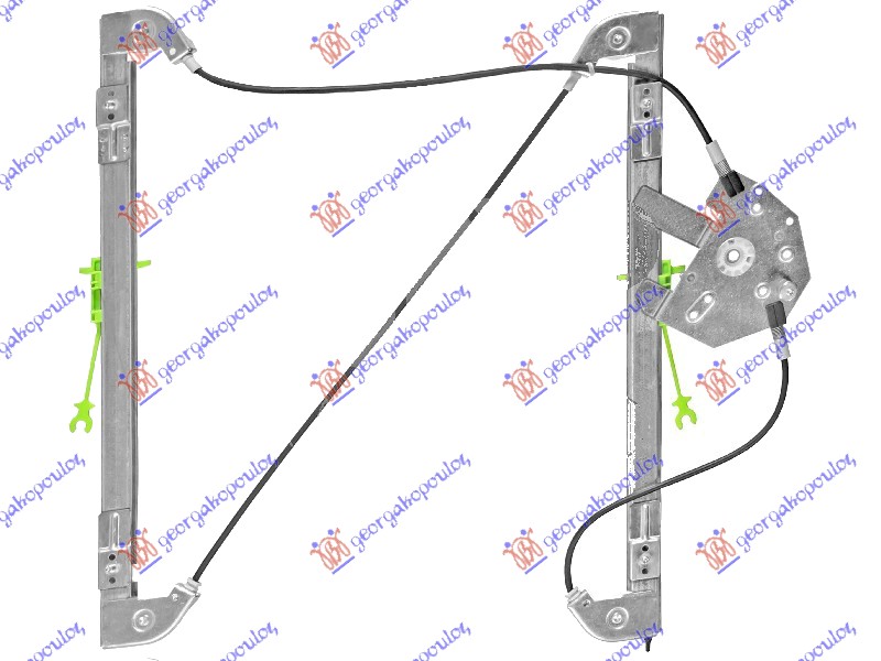 PODIZAC PREDNJEG PROZORA ELEKTRICNI (BEZ MOTORA ) A KV Leva str. BMW SERIES 3 (E46) SDN (1999-2002) (OEM: 51337020659)