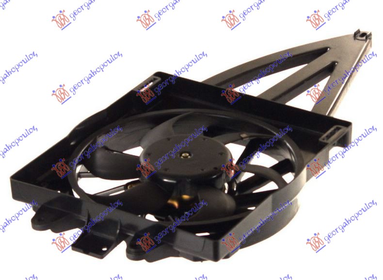 VENTILATOR KOMPLET 1.1-1.2cc 03-05+A/C FIAT PANDA (2003-2014) (OEM: 46799413C)