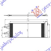 HLADNJAK KLIME 2.0-2.2-2.3-3.0HD(71×29.7×1.6 PEUGEOT BOXER (2006-2014) (OEM: 6455EP)