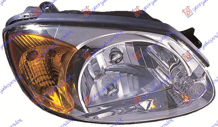 FAR ELEKTRICNI ZUTI MIGAVAC (DEPO) Desna str. HYUNDAI ACCENT H/B-L/B (2003-2005) (OEM: 92120-25530, 9212025530)