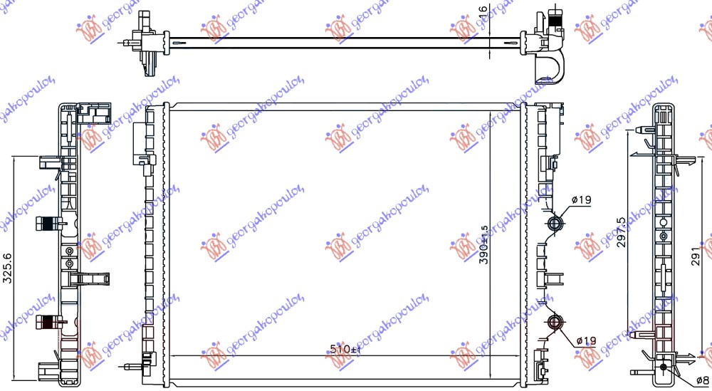 HLADNJAK DODATNI 0.9 TURBO BENZIN SMART FORTWO (2014-) (OEM: 144610515R, 4535000203)