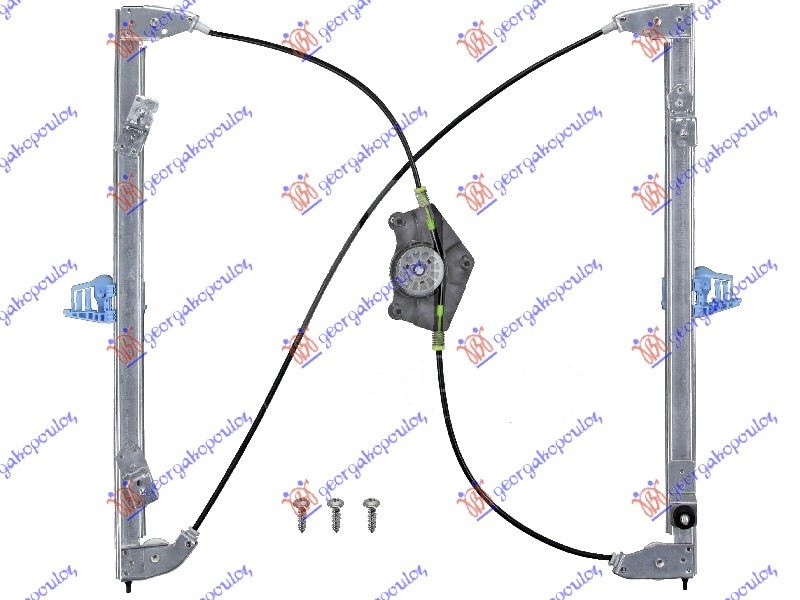 PODIZAC PREDNJEG PROZORA ELEKTRICNI (BEZ MOTORA ) (A KV) Leva str. CITROEN C4 PICASSO (2007-2014) (OEM: 9221CV)