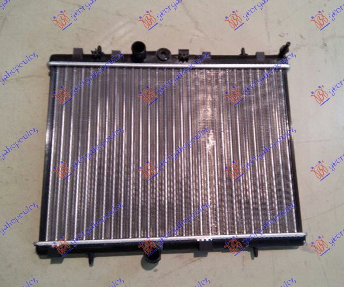 HLADNJAK BENZIN-DIZEL (38x55x1.8)SA BAZOM ZA VENTILATOR PEUGEOT 407 (2004-2010) (OEM: 13302, 1330?2, 1330J7)