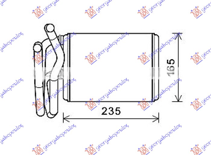 GREJAC KABINE (BR) (200x165x26) HONDA CIVIC H/B-L/B (2004-2005) (OEM: 79110S6DG02)