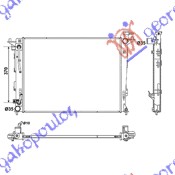 HLADNJAK MOTORA 1.6-2.0 BENZIN AUTOMATIK (63×47) CESKA KIA SPORTAGE (2014-2015) (OEM: 25310-2Y510, 25310-2Y520, 253102Y510)