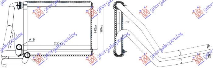 GREJAC KABINE (BR) (145x225x20) HYUNDAI iX35/TUCSON (2010-2015) (OEM: 971382Y000)