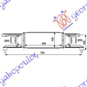 HLADNJAK INTERCOOLERA 1.3 JTD-JTDM (45x100x53) 90H FIAT PUNTO EVO (2009-2012) (OEM: 51837369)