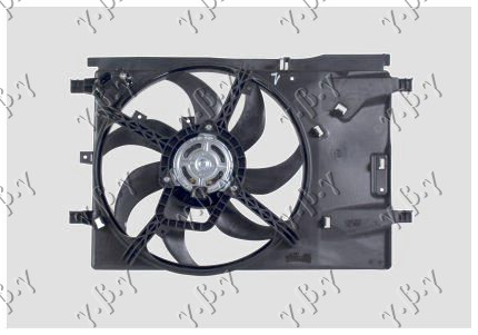 VENTILATOR KOMPLET 1.0-1.2-1.4 16V BENZI OPEL CORSA D (2006-2015) (OEM: 51797135, 51878036, 52017371)