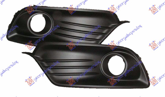 RESETKA PREDNJEG BRANIKA (SA MAGLENKAMA) (SET) RENAULT MEGANE H/B – S.W. (2014-2015) (OEM: 261520438R)