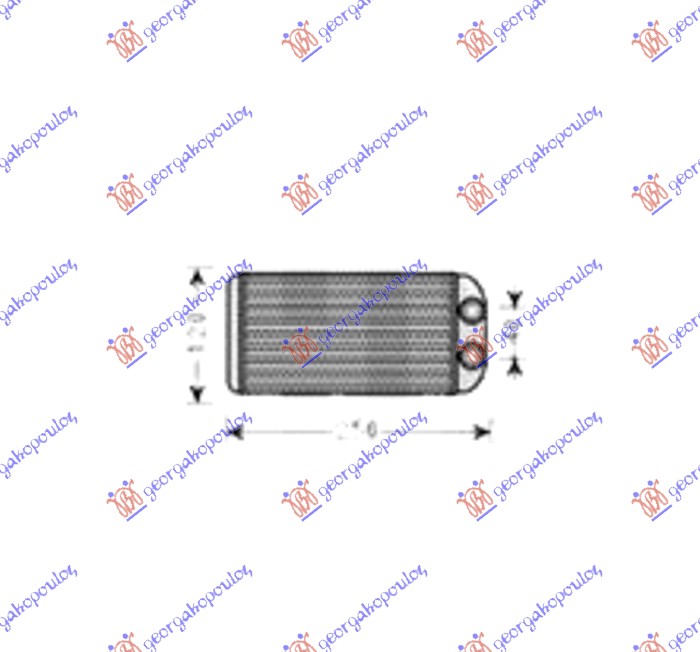 GREJAC KABINE (BR) (200x117x26) TOYOTA RAV 4 (XA10) (1998-2000) (OEM: 8710710340, 8710710350, 8710742060)