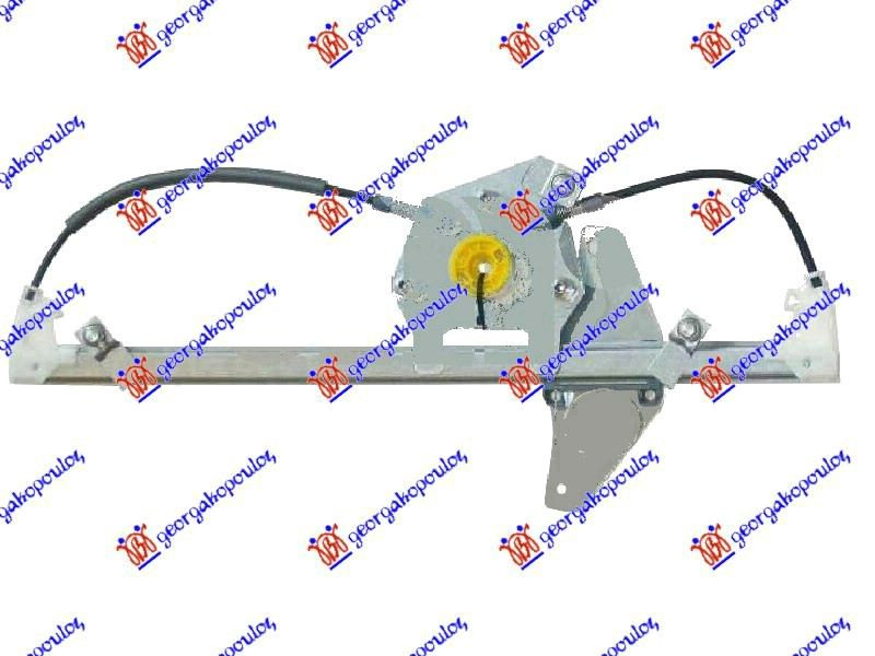 PODIZAC PREDNJEG PROZORA ELEKTRICNI 5 VRATA (BEZ MOTORA) Leva str. CITROEN C3 (2016-) (OEM: 9673153280)