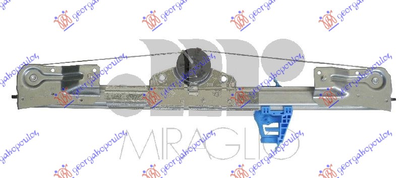 PODIZAC ZADNJEG PROZORA ELEKTRICNI (BEZ MOTORA) A KVALITET Leva str. OPEL COMBO (COMBI/CARGO) (2012-2018) (OEM: 51814131, 51906920)